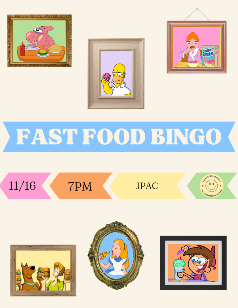 Fast Food Bingo 11/16 – Today@Wilkes