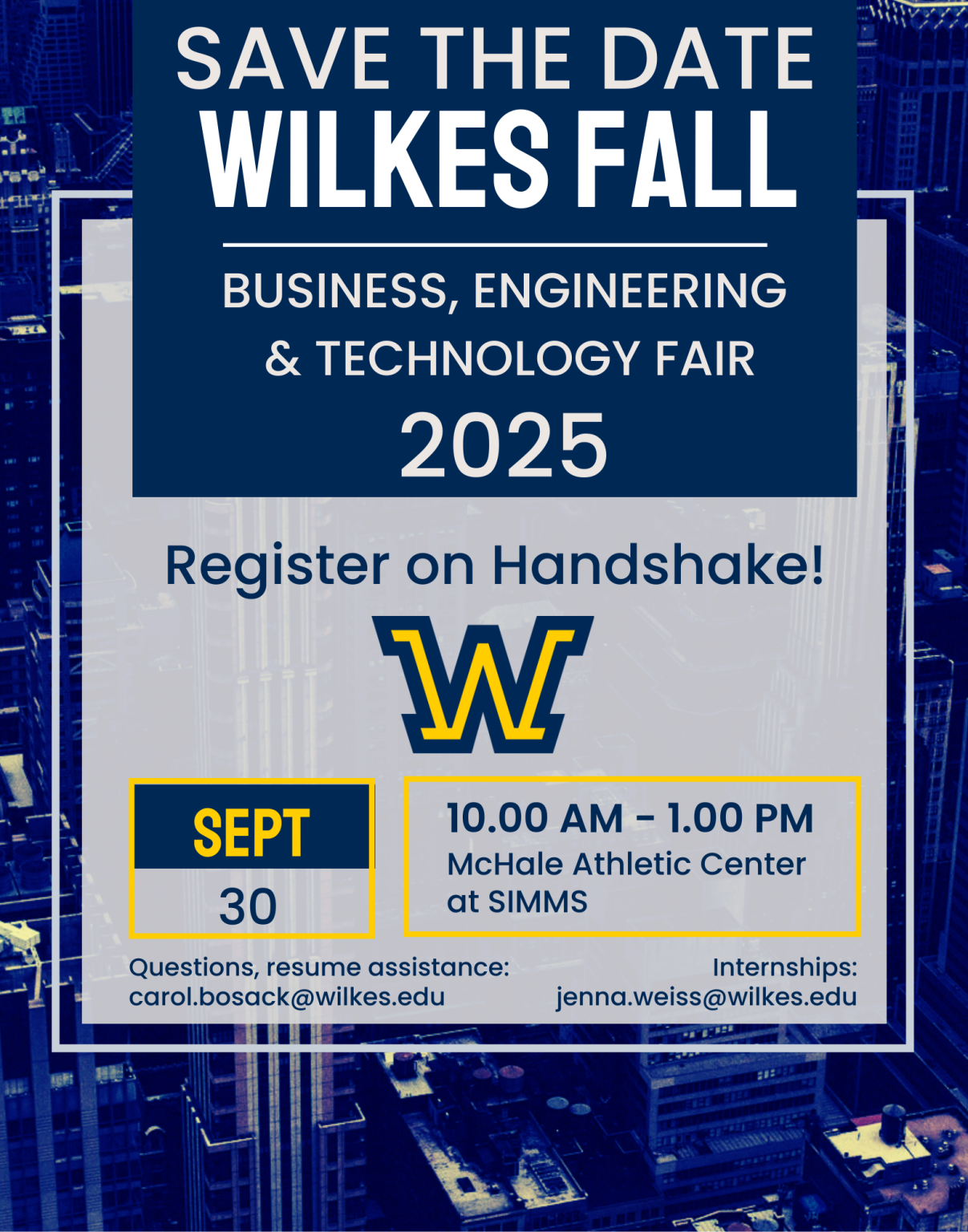 Business, Engineering & Technology Career, Internship, Grad School Fair ...